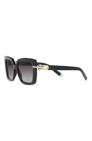 Tiffany & Co. 53mm Butterfly Sunglasses - Black
