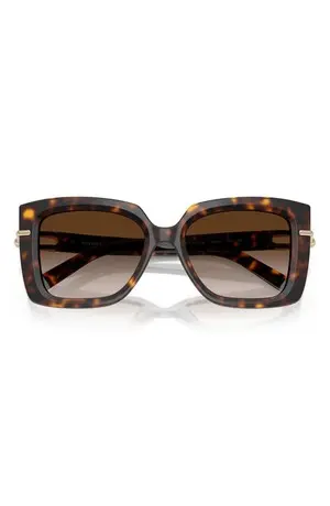 Tiffany & Co. 53mm Butterfly Sunglasses - Havana/brown Gradient