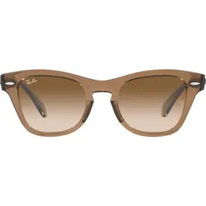 Ray-ban 50mm Square Sunglasses - Light Brown