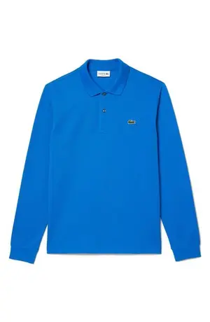 Lacoste Regular Fit Long Sleeve Piqué Polo Siy Hilo