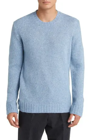 Nn07 Lee 6598 Wool Blend Crewneck Sweater Dust Blue