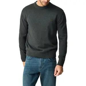 Rodd & Gunn Cotton Crewneck Sweater - Charcoal