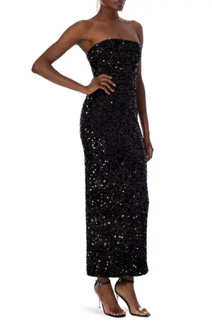 HELSI Leslie Sequin Gown - Black