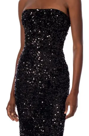 HELSI Leslie Sequin Gown - Black