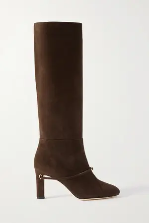 Jennifer Chamandi Samuele 85 Suede Knee Boots - Brown