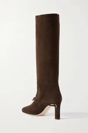 Jennifer Chamandi Samuele 85 Suede Knee Boots - Brown