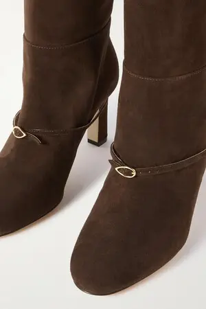 Jennifer Chamandi Samuele 85 Suede Knee Boots - Brown