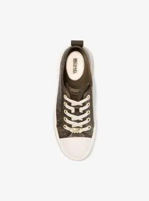 Michael Kors Evy Empire Signature Logo Lace-up Sneakers