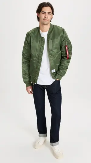 Alpha Industries Ma-1 Mod Bomber Flight Jacket - Sage