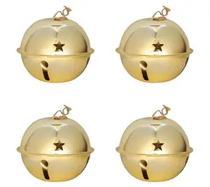HAUTE DECOR 4-pack 120mm Adapt Nesting Jingle Bells - One-color