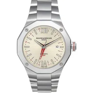 Baume & Mercier Riviera Automatic Bracelet Watch - Silver Coloured
