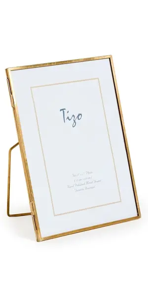 TIZO DESIGN Slim Brass Frame 5x7 - Gold