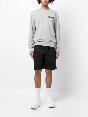 Comme Des Garçons Patch Detail Cotton Sweatshirt