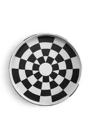 L'Objet Damier Porcelain Round Platter