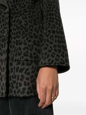 P.a.r.o.s.h Cheetah-print Blazer - Green
