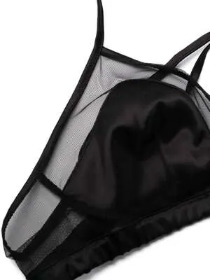 Dolce & Gabbana Panelled Tulle Satin Bra