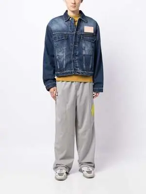 A-COLD-WALL* Vintage-wash Logo-print Denim Jacket