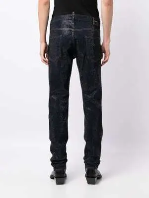 Dsquared2 Crystal-embellished Slim-leg Jeans