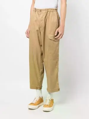 You Must Create Elasticated-waist Cropped Trousers
