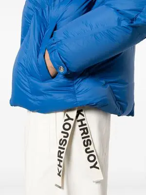 Khrisjoy Quilted Hooded Jacket - Blue