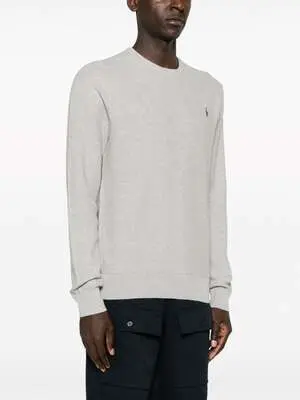 Polo Ralph Lauren Pony-embroidered Cotton Jumper - Grey
