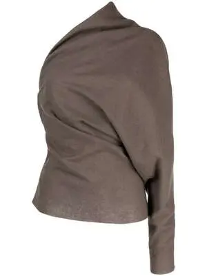 Rick Owens One-sleeve Virgin Wool Top