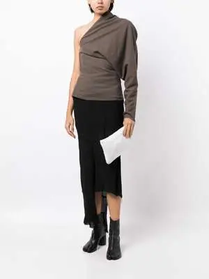 Rick Owens One-sleeve Virgin Wool Top