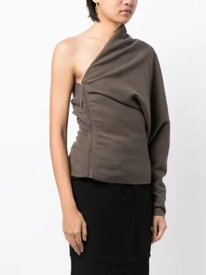 Rick Owens One-sleeve Virgin Wool Top