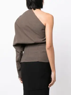 Rick Owens One-sleeve Virgin Wool Top