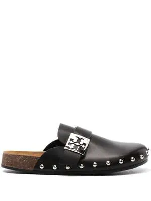 Tory Burch Studded Leather Slippers