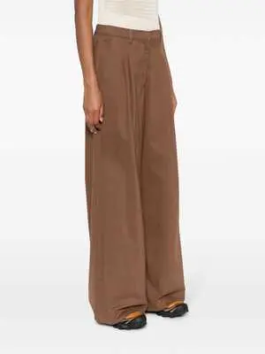 Pinko Wide-leg Cotton Trousers