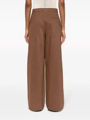 Pinko Wide-leg Cotton Trousers