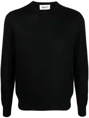 ERALDO Crew Neck Cashmere-blend Jumper - Black