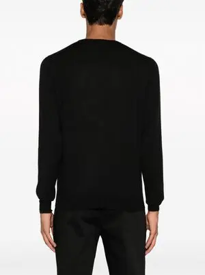 ERALDO Crew Neck Cashmere-blend Jumper - Black