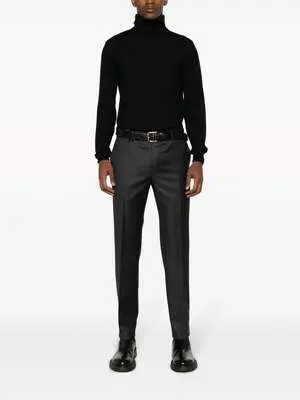 ERALDO Roll-neck Wool-blend Jumper - Black