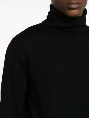ERALDO Roll-neck Wool-blend Jumper - Black