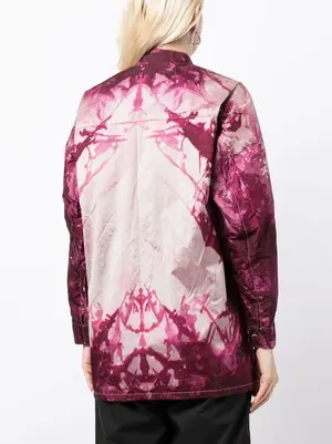 STAIN SHADE Tie-dye Print Jacket - Purple