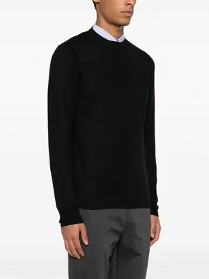 ERALDO Crew-neck Wool-blend Jumper - Black