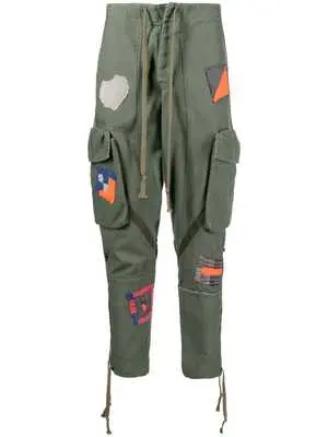GREG LAUREN Patchwork Cargo Trousers