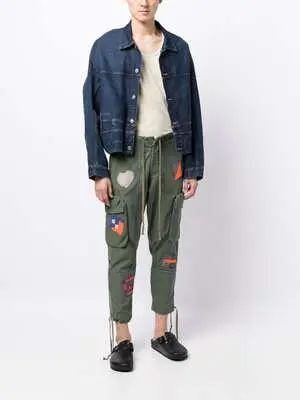 GREG LAUREN Patchwork Cargo Trousers