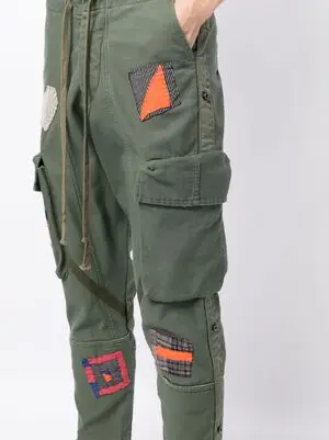 GREG LAUREN Patchwork Cargo Trousers