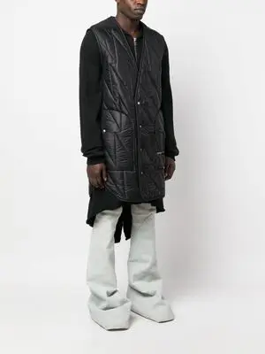 Rick Owens Quilted Mid-length Gilet
