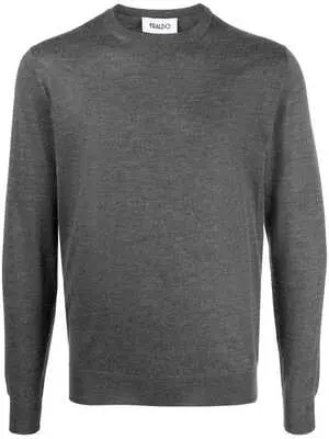 ERALDO Crew Neck Cashmere-blend Jumper - Grey