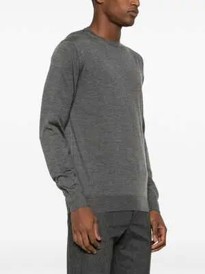 ERALDO Crew Neck Cashmere-blend Jumper - Grey
