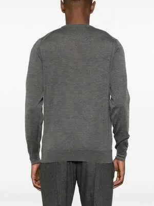 ERALDO Crew Neck Cashmere-blend Jumper - Grey