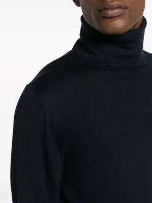 ERALDO Roll-neck Jumper - Blue