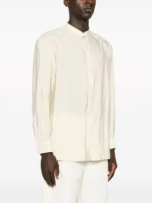 LEMAIRE Band-collar Silk-blend Shirt