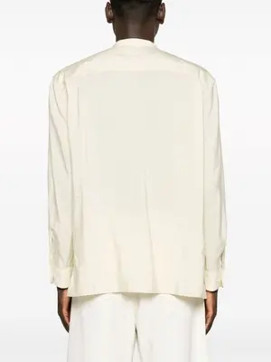LEMAIRE Band-collar Silk-blend Shirt