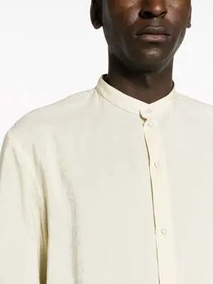 LEMAIRE Band-collar Silk-blend Shirt