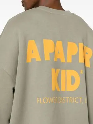 A PAPER KID Logo-print Cotton Sweatshirt